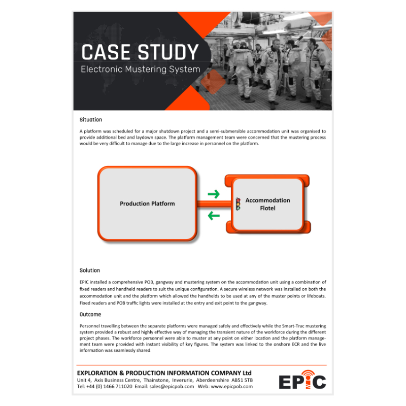 Electronic Mustering - EPIC POB